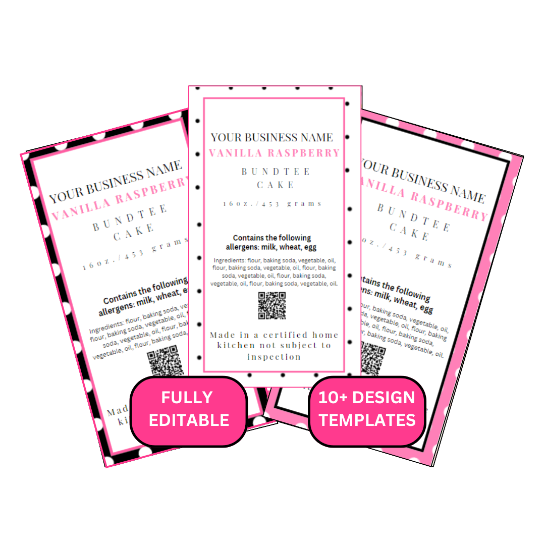 Bento Box Label Template (Free for Members) – The Pink Crumbb