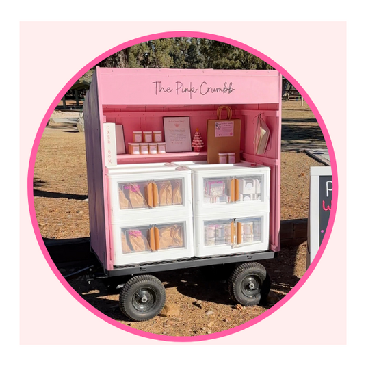 My Pink Bakery Cart – The Pink Crumbb